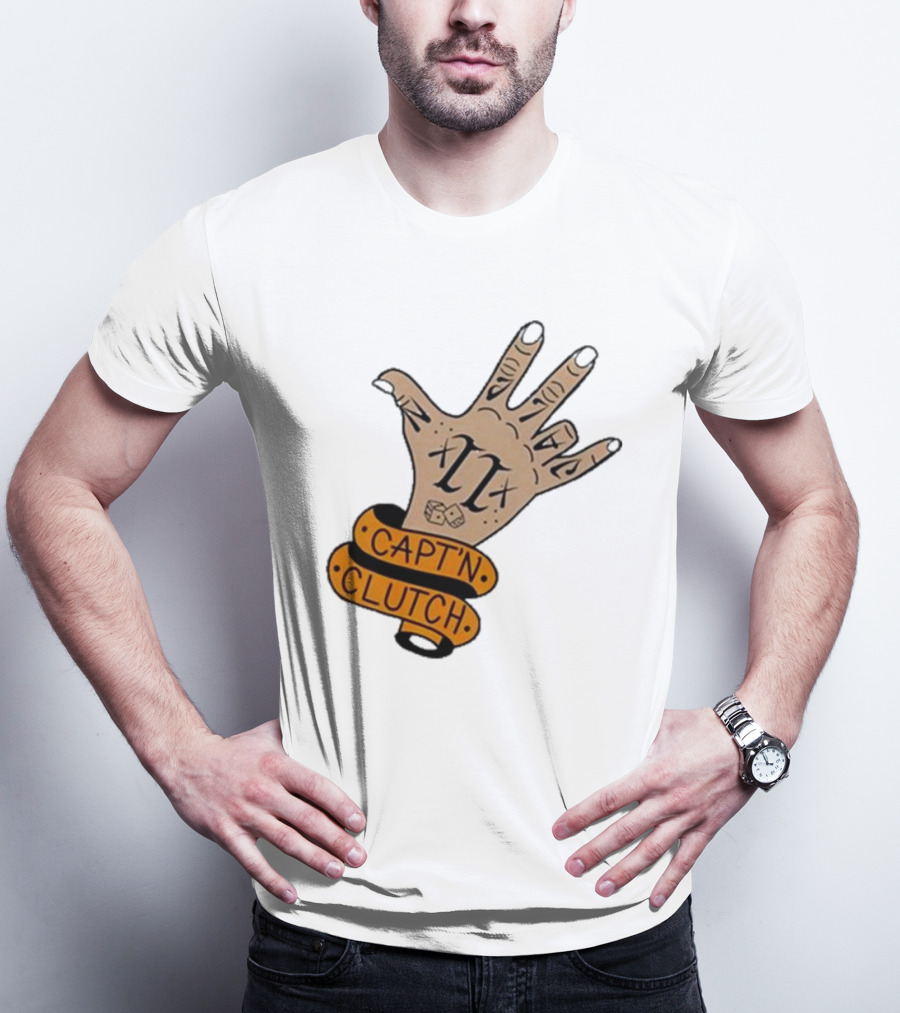 Cap’n Clutch Five Dice Hand Tattoo T-Shirt