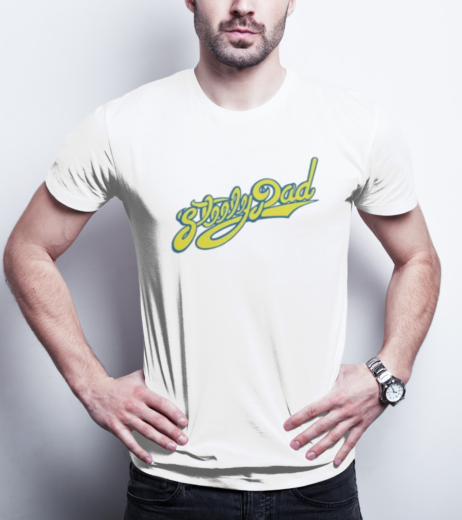 Sleepy Dad Retro Yellow Script T-Shirt