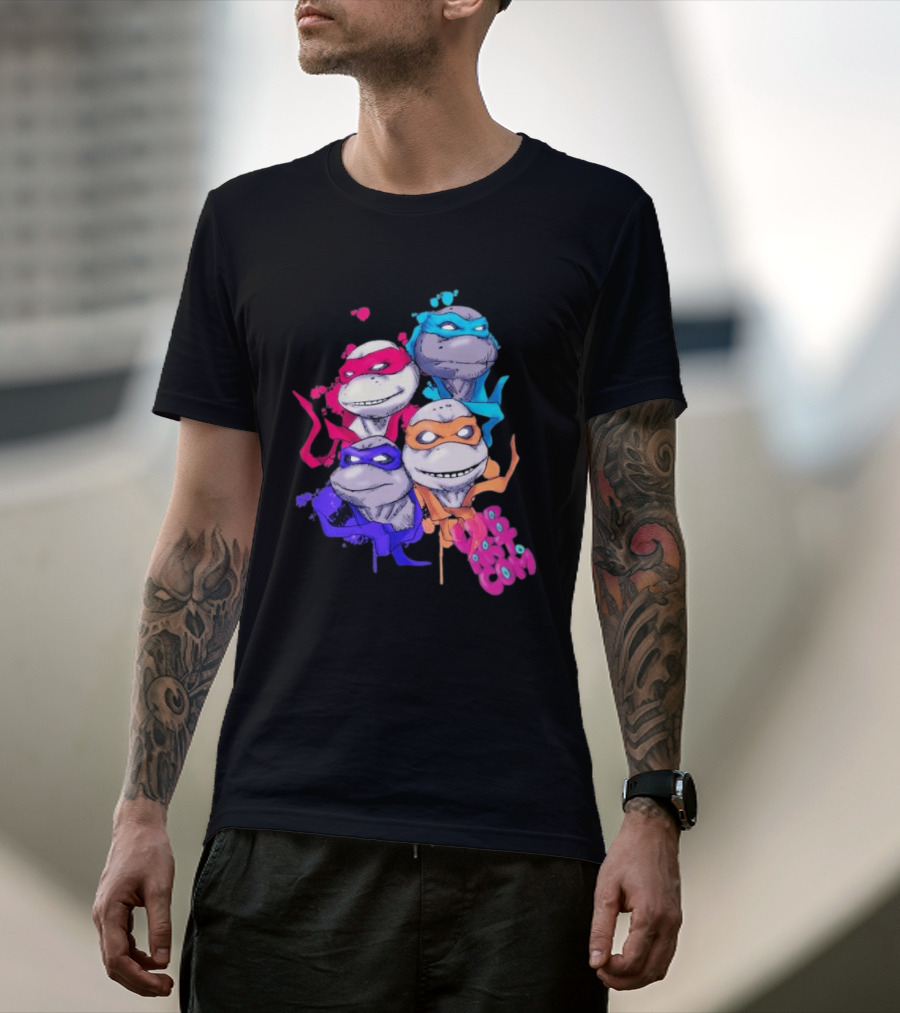 Neon TMNT Characters Pop T-Shirt