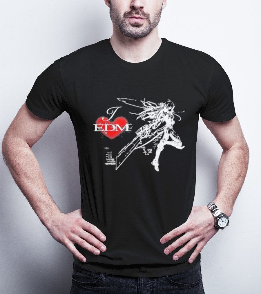 Ninajirachi I Love EDM Cyber Warrior Dance Fusion T-Shirt