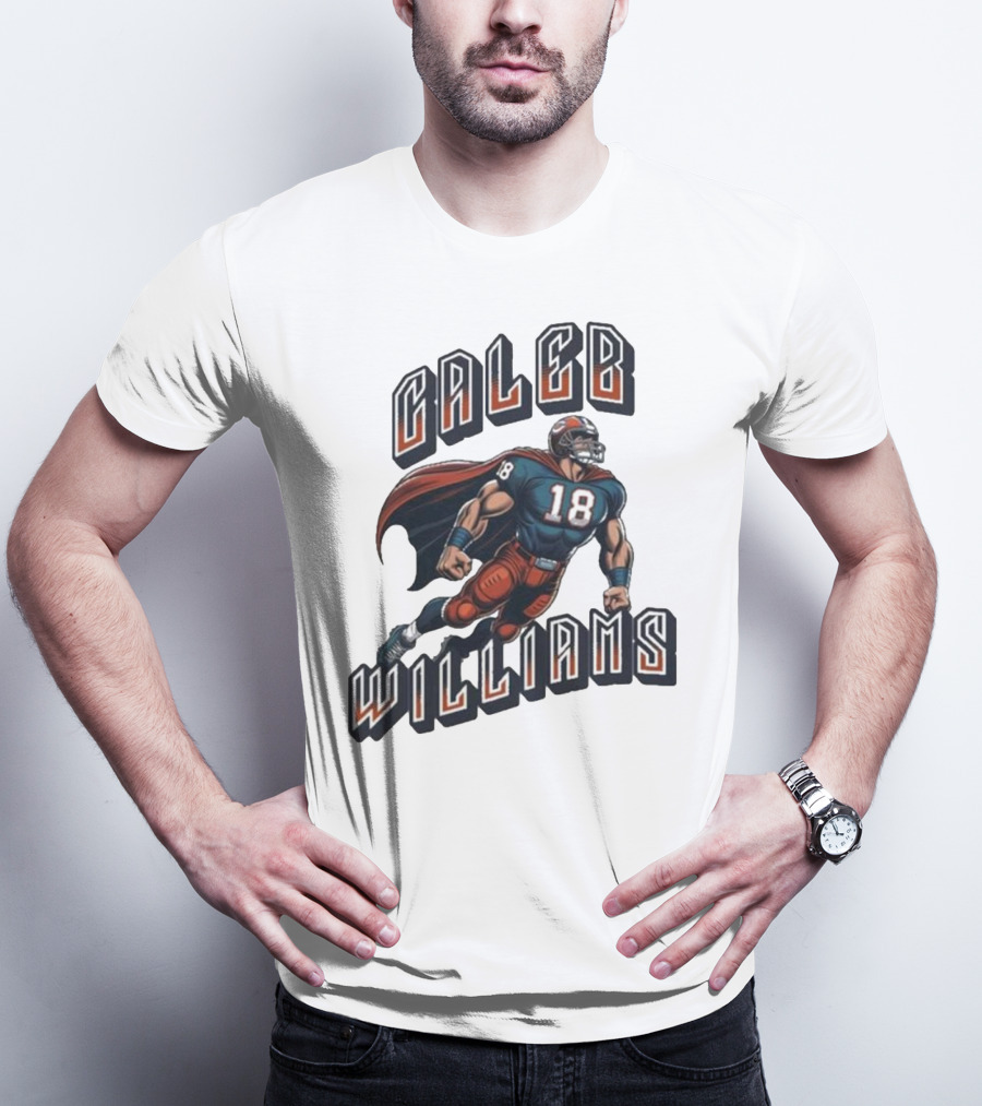 Caleb Williams Football Heroic Number 18 Superhero T-Shirt