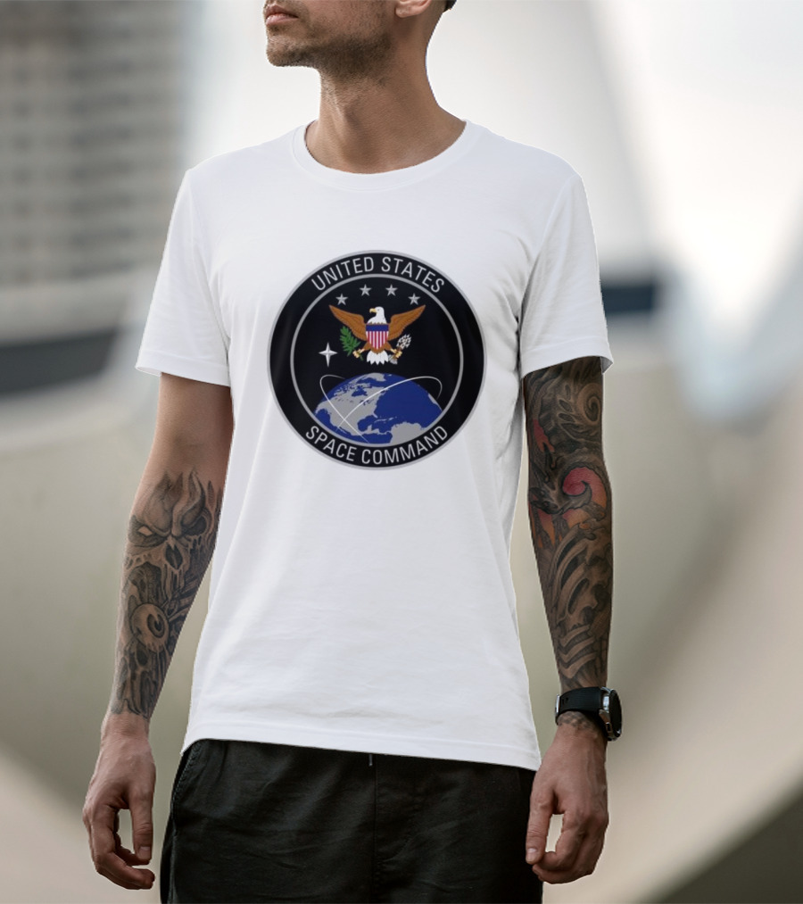 United States Space Command Eagle Emblem T-Shirt