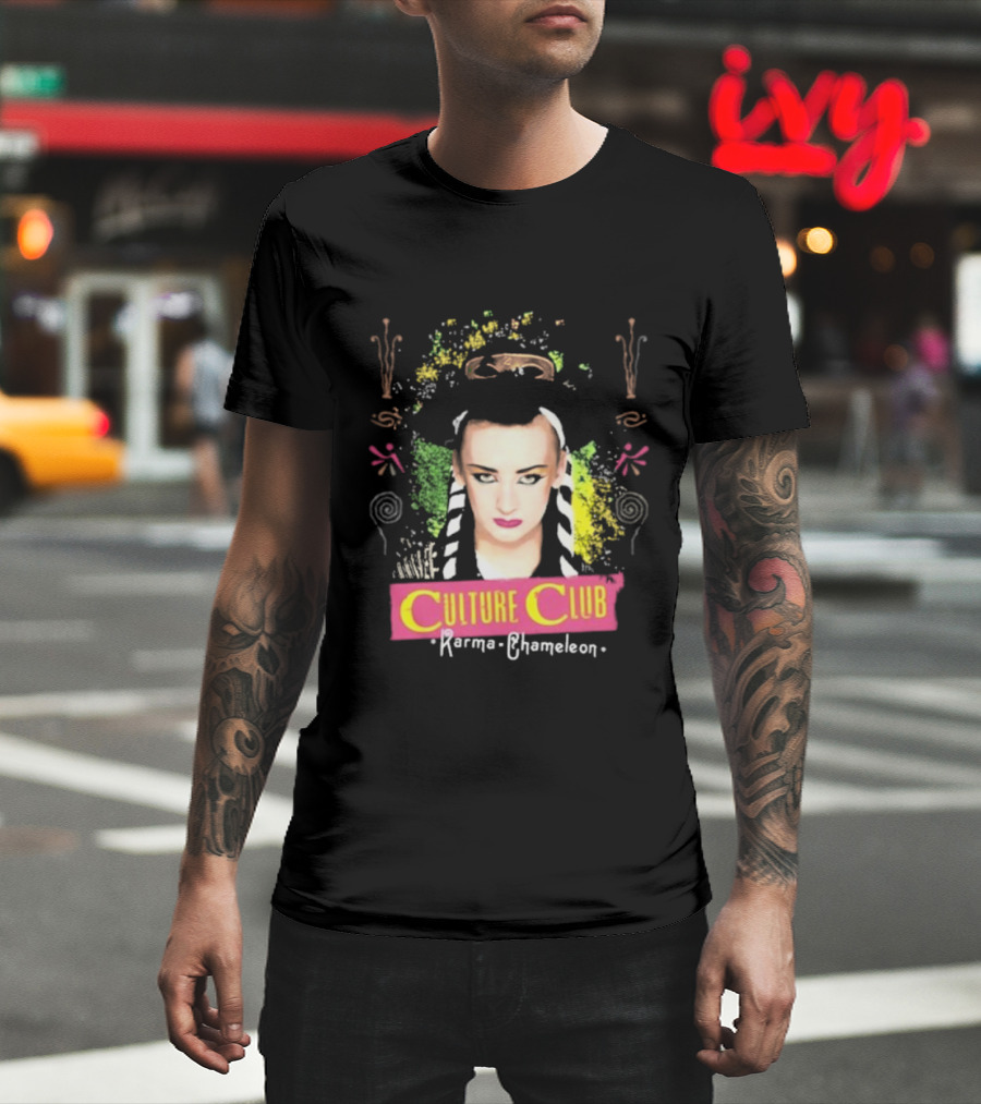 Culture Club Karma Chameleon Boy George T-Shirt