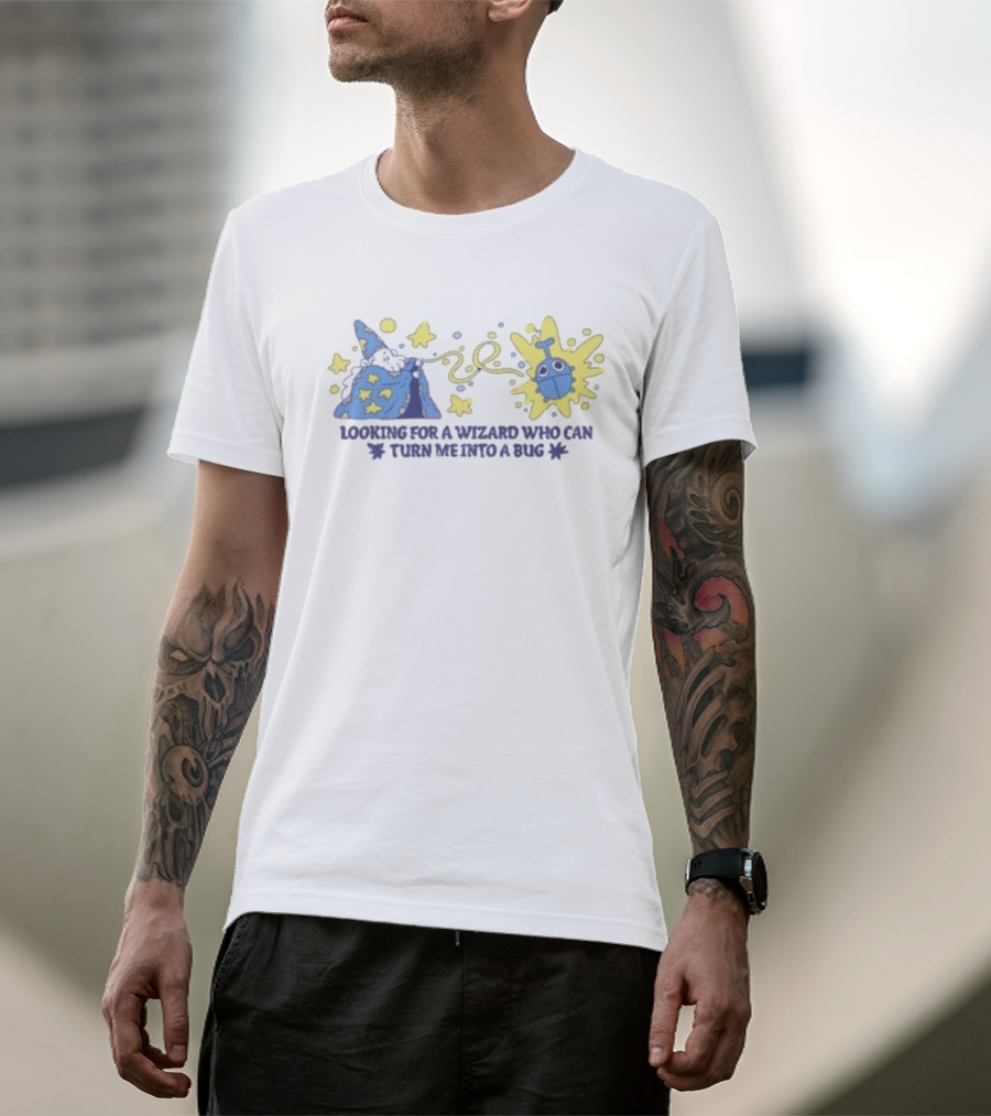 Koboldscrossing Looking For A Wizard Who Can Turn Me Into A Bug Stars Potion Hat Magic T-Shirt