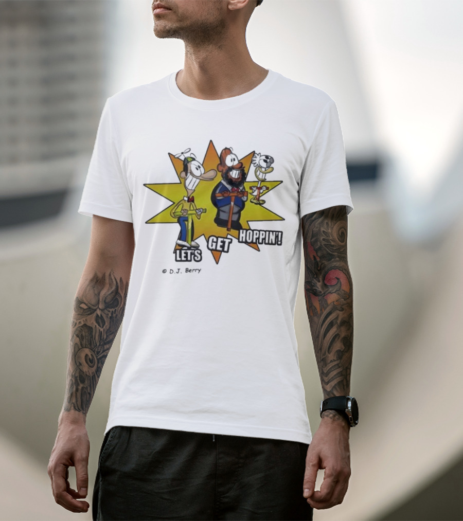 Let's Get Hoppin D.J. Berry Comic Burst T-Shirt