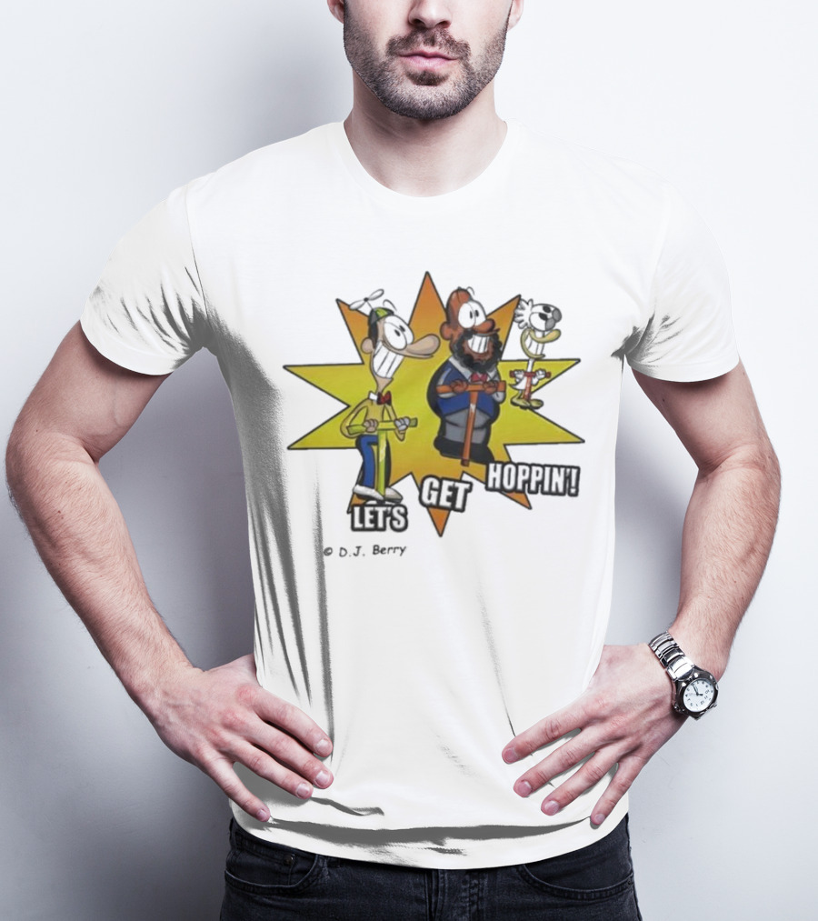 Let's Get Hoppin D.J. Berry Comic Burst T-Shirt