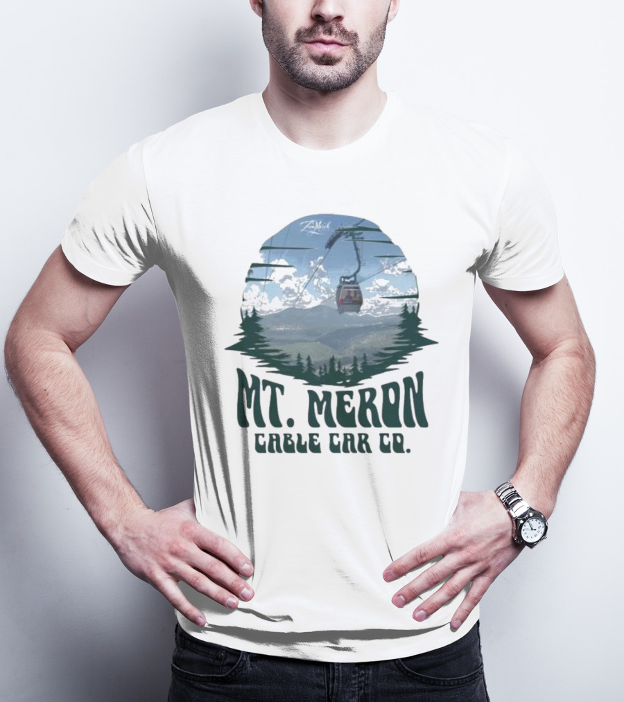 Mt Meron Cable Car Co Scenic Mountain Forest Adventure T-Shirt