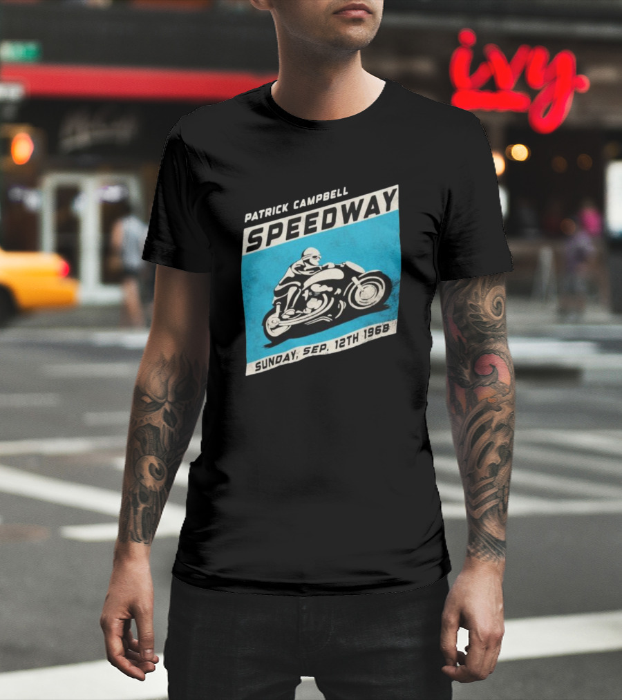 Patrick Campbell Speedway Motorcycle Racing Sunday Sep 12th 1968 T-Shirt
