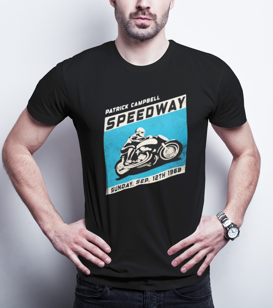 Patrick Campbell Speedway Motorcycle Racing Sunday Sep 12th 1968 T-Shirt