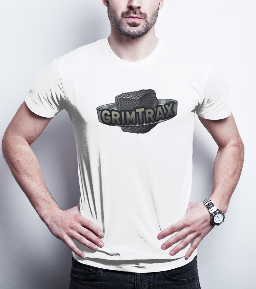 Rifftrax Grimtrax Spinning Tire T-Shirt
