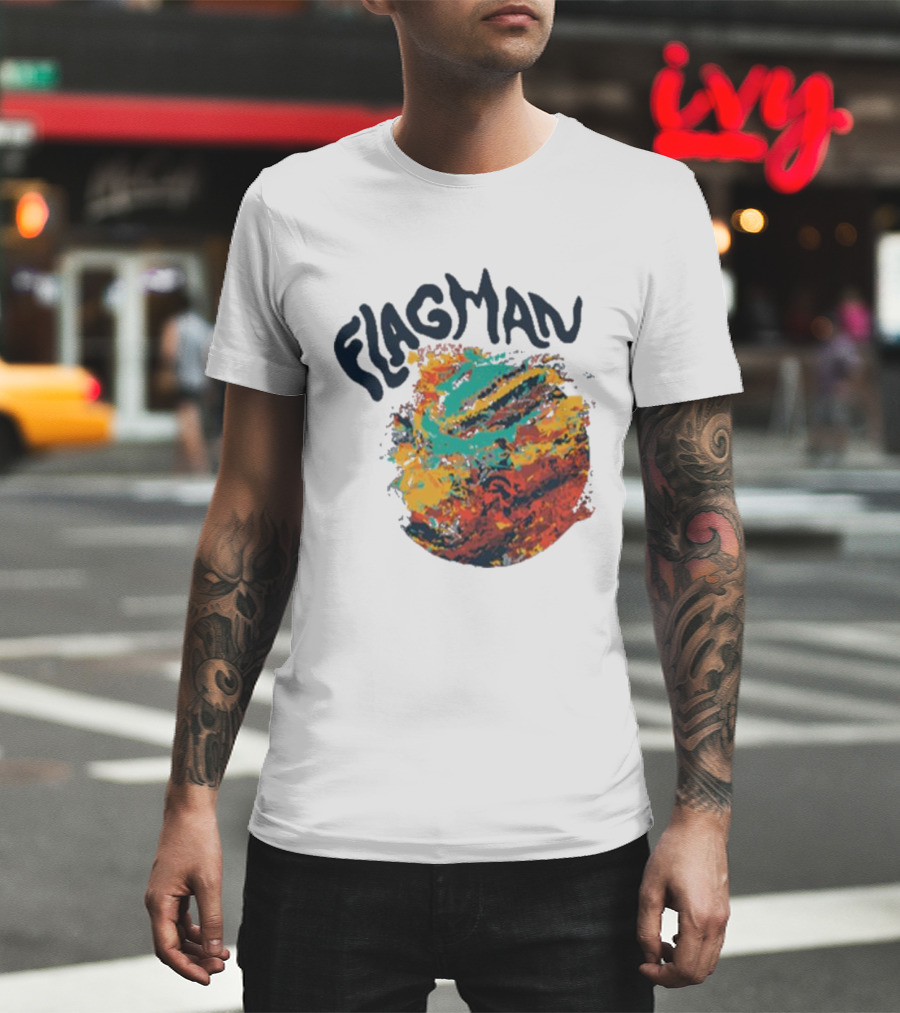 FLAGMAN Swirl Vibrant Earth Hues T-Shirt