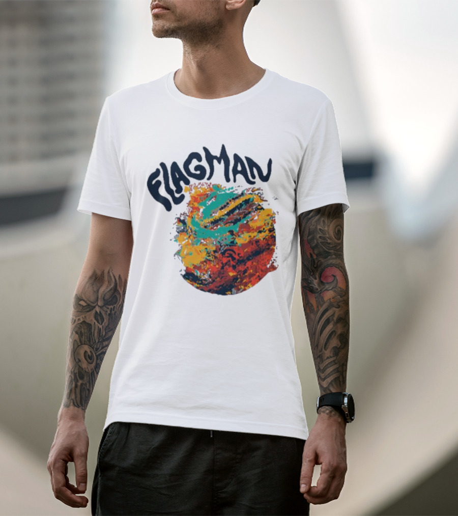 FLAGMAN Swirl Vibrant Earth Hues T-Shirt