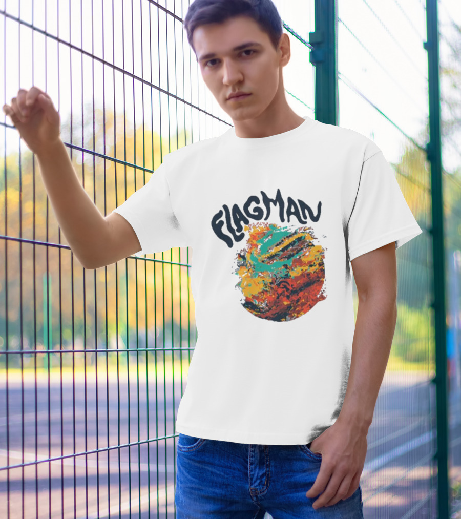 FLAGMAN Swirl Vibrant Earth Hues T-Shirt
