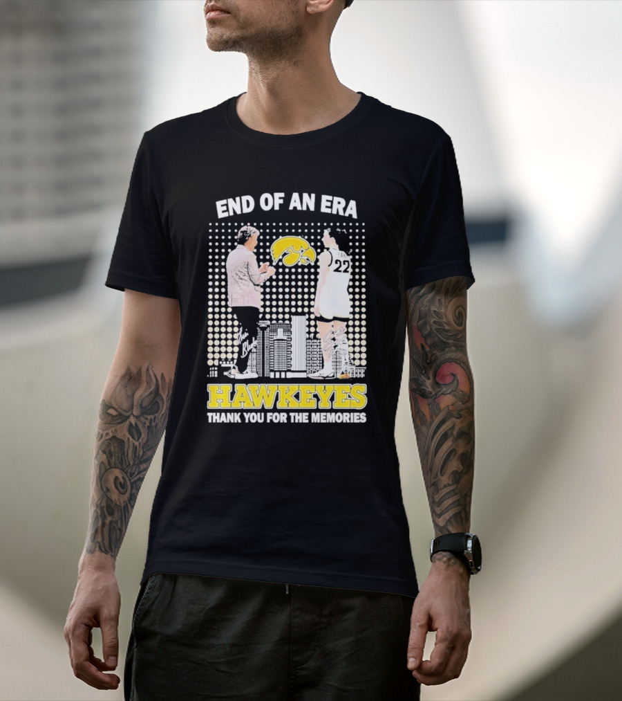 End Of An Era Lisa Bluder Hawkeyes Thank You For The Memories Basketball T-Shirt