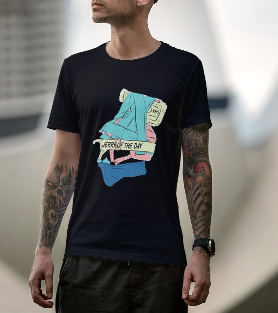 Jerry Of The Day VHS Straps Multicolor Gear T-Shirt