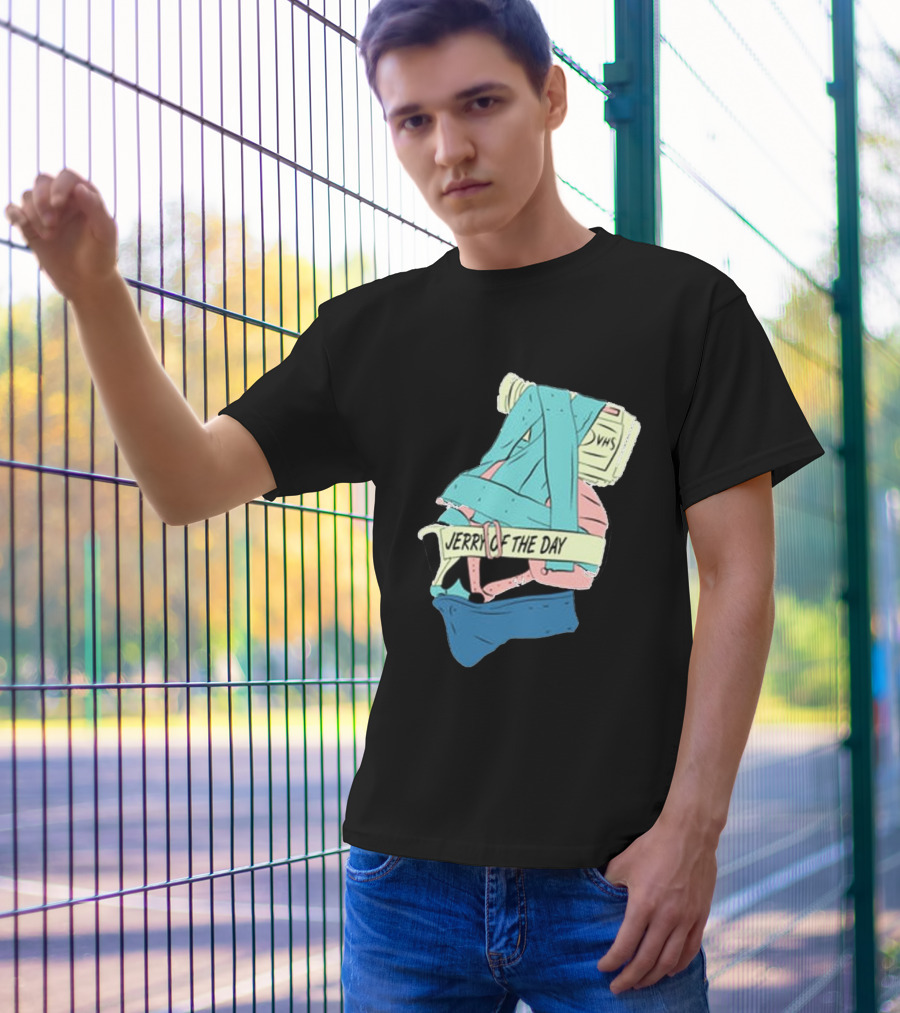 Jerry Of The Day VHS Straps Multicolor Gear T-Shirt