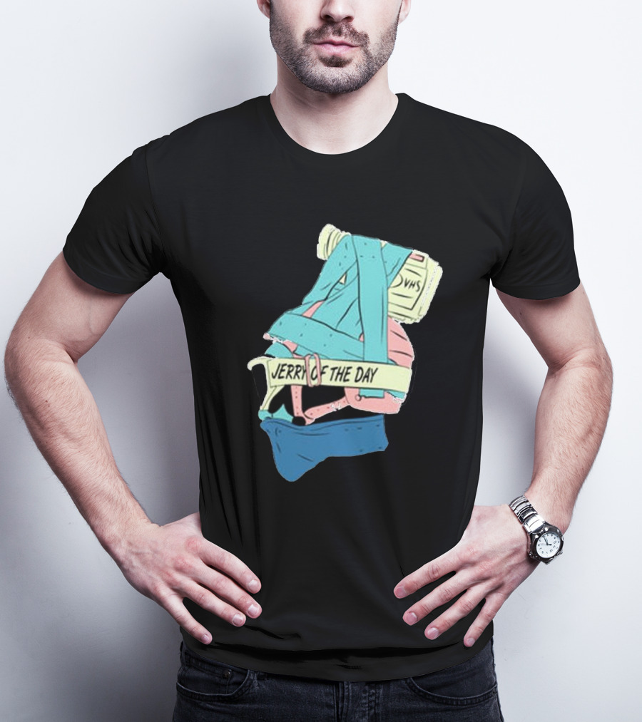 Jerry Of The Day VHS Straps Multicolor Gear T-Shirt