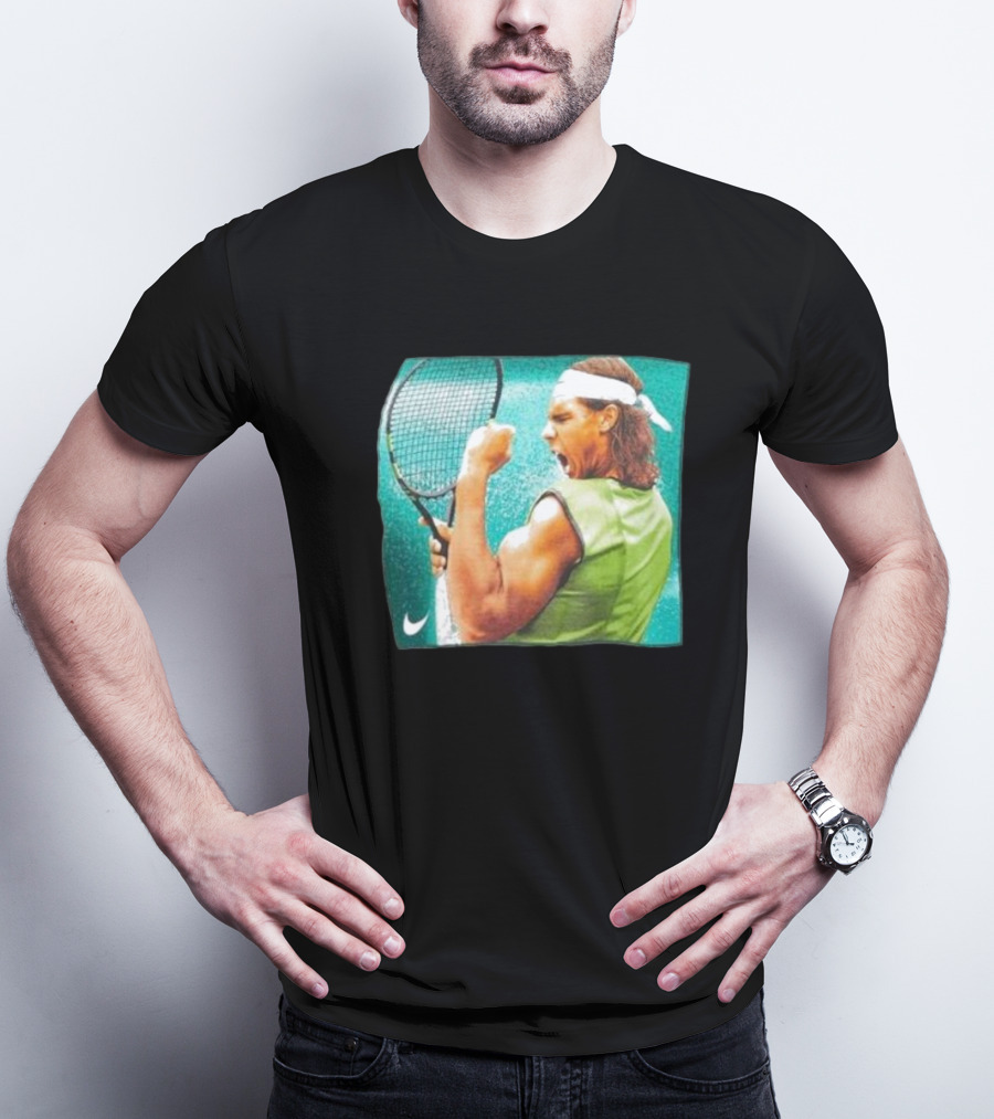 Rafael Nadal Iconic Tennis Celebration Roland Garros T-Shirt