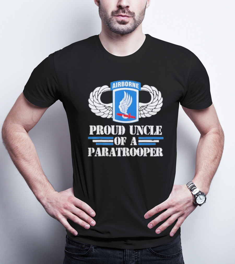 Airborne Wings Proud Uncle Of A Paratrooper T-Shirt