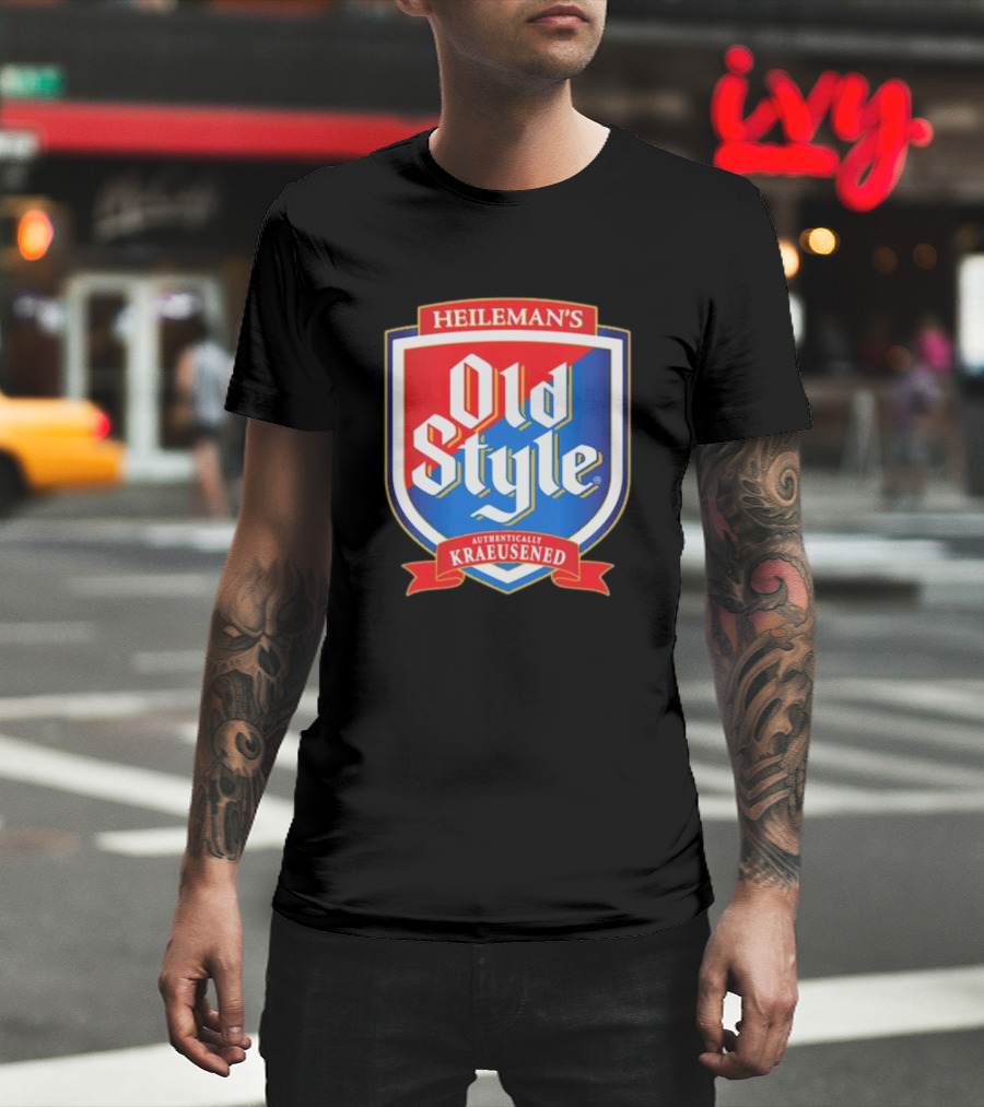 Heileman's Old Style Authentically Kraeusened Shield T-Shirt