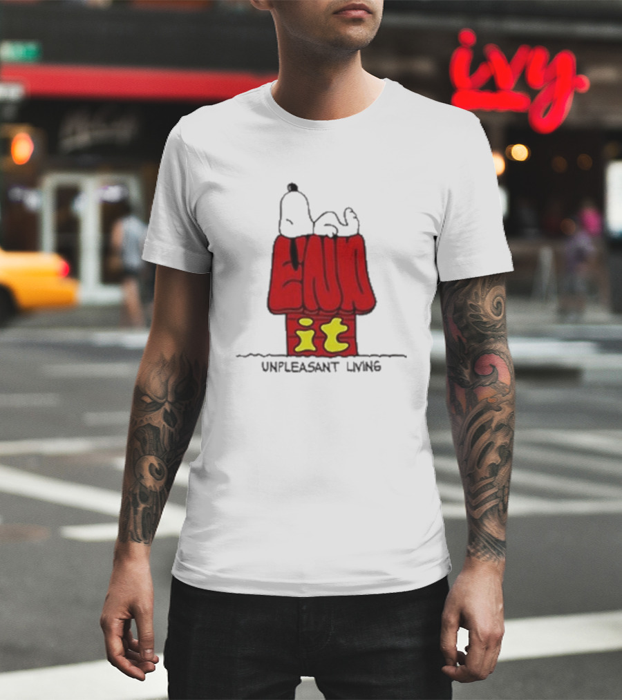 End It Unpleasant Living Pistachio Gallery Doghouse T-Shirt