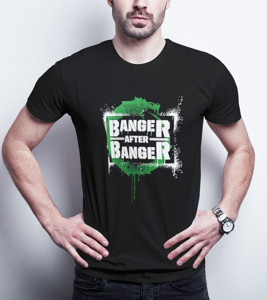 Sheamus Banger After Banger Dragon Green Paint Splatter T-Shirt