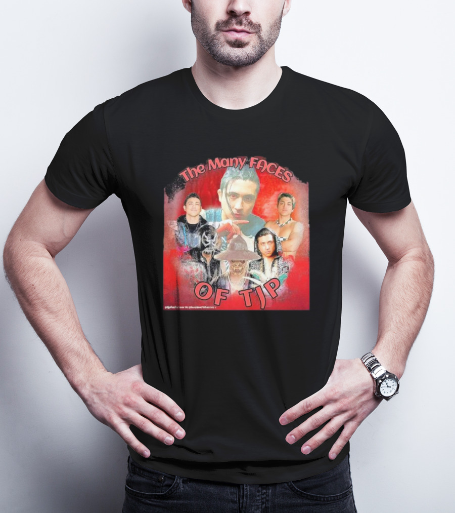 The Many Faces Of TJP Wrestler Transformations And Characters T-Shirt