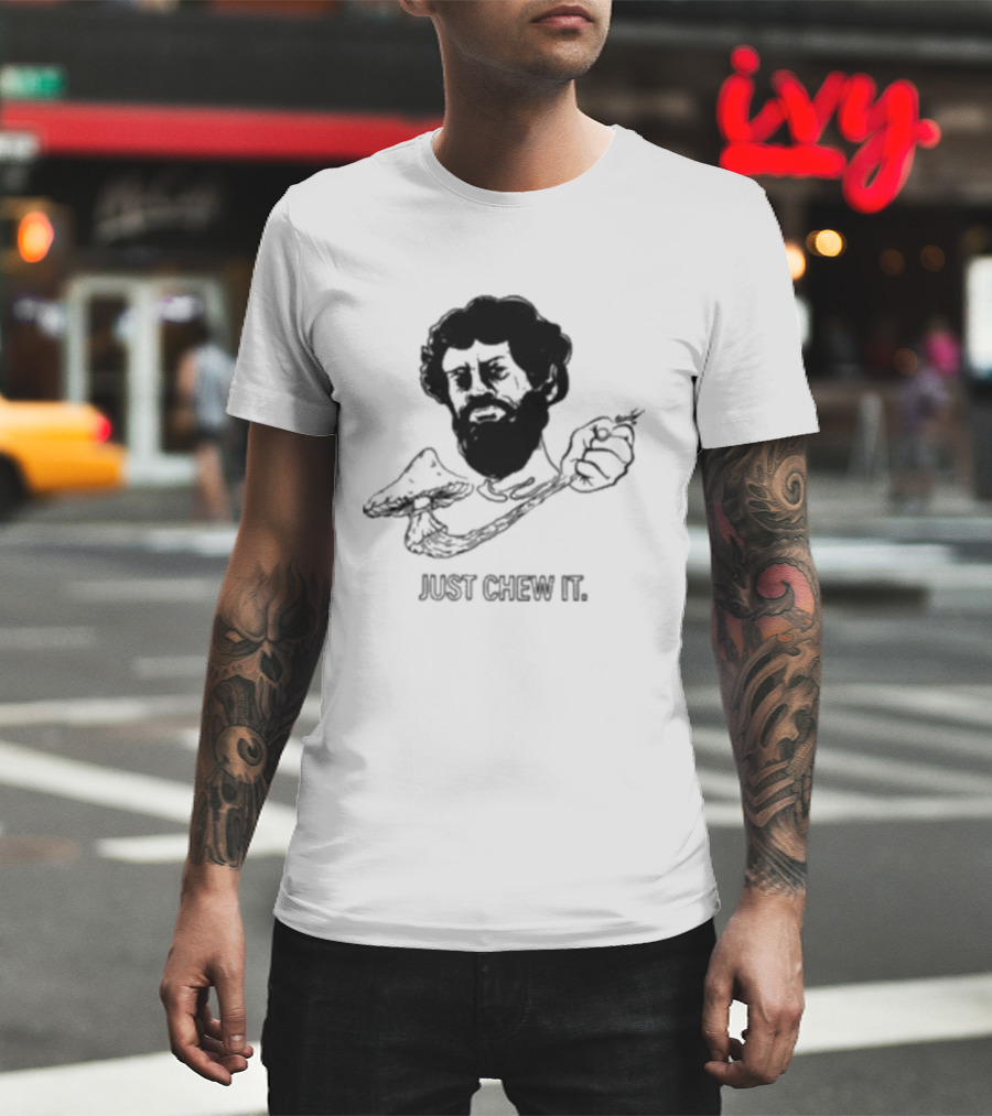 Dmtworld Just Chew It Psychedelic Mushroom Concept T-Shirt