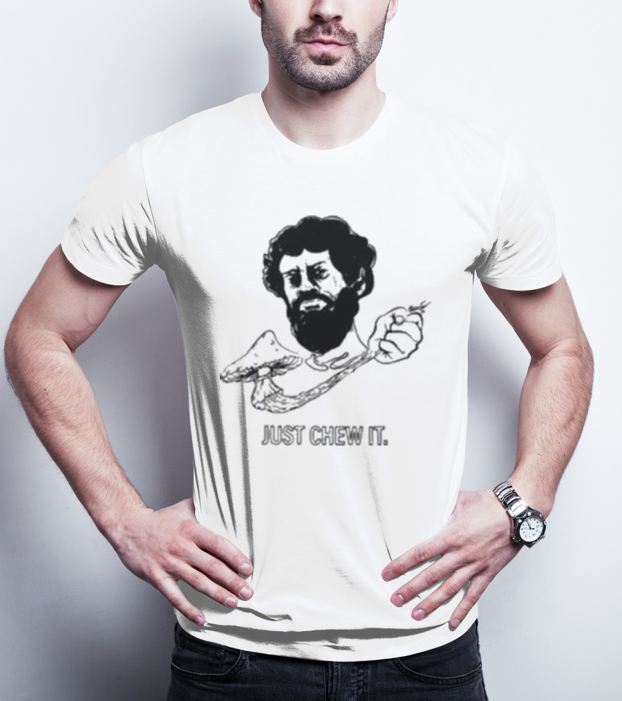 Dmtworld Just Chew It Psychedelic Mushroom Concept T-Shirt