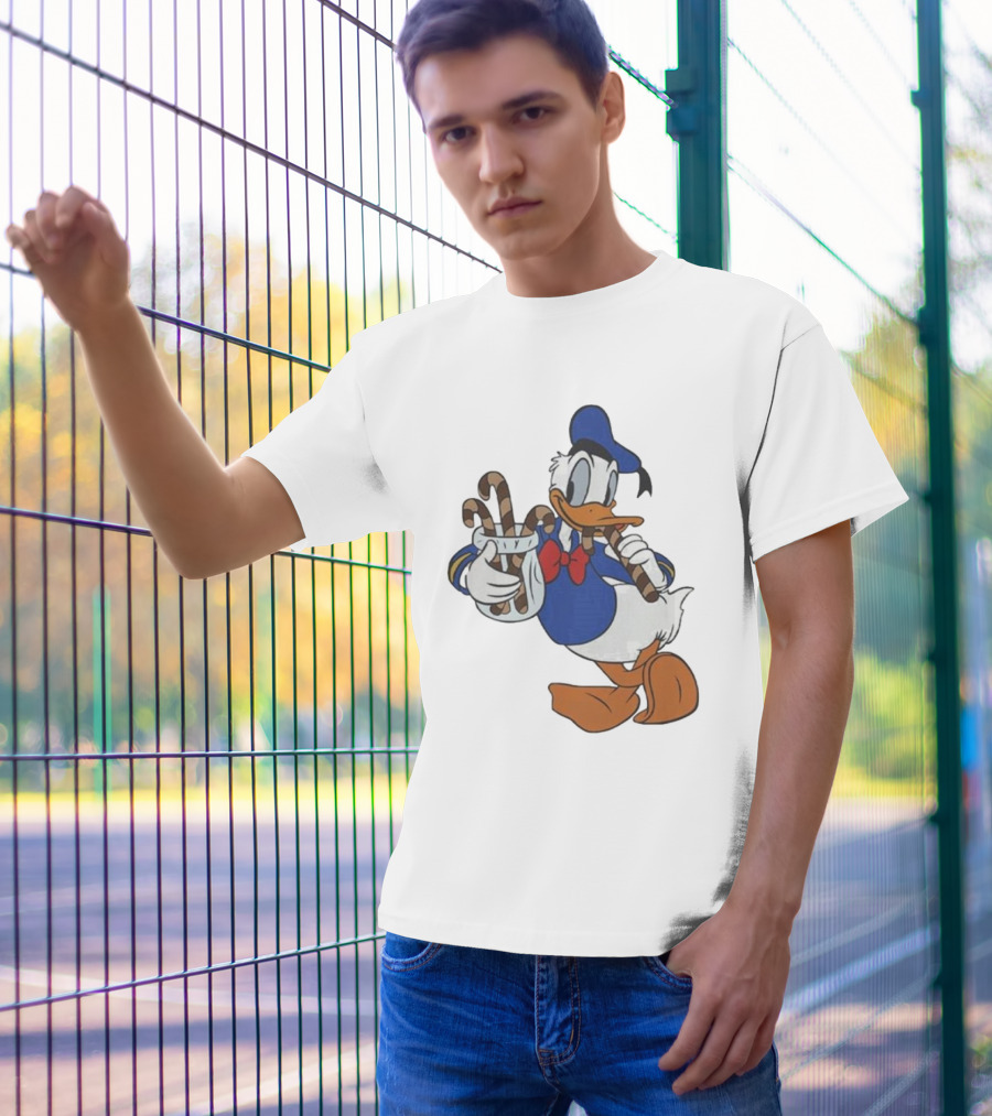 Donald Duck Festive Candy Canes T-Shirt