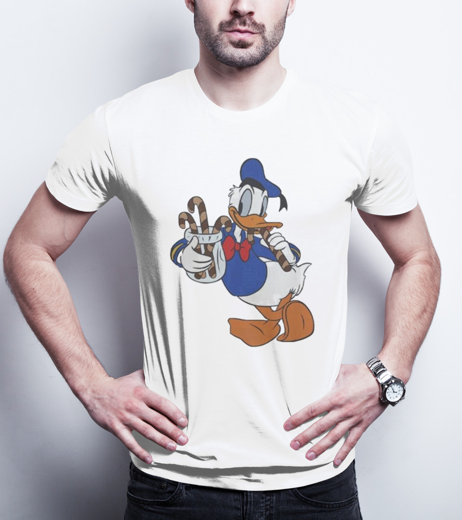 Donald Duck Festive Candy Canes T-Shirt
