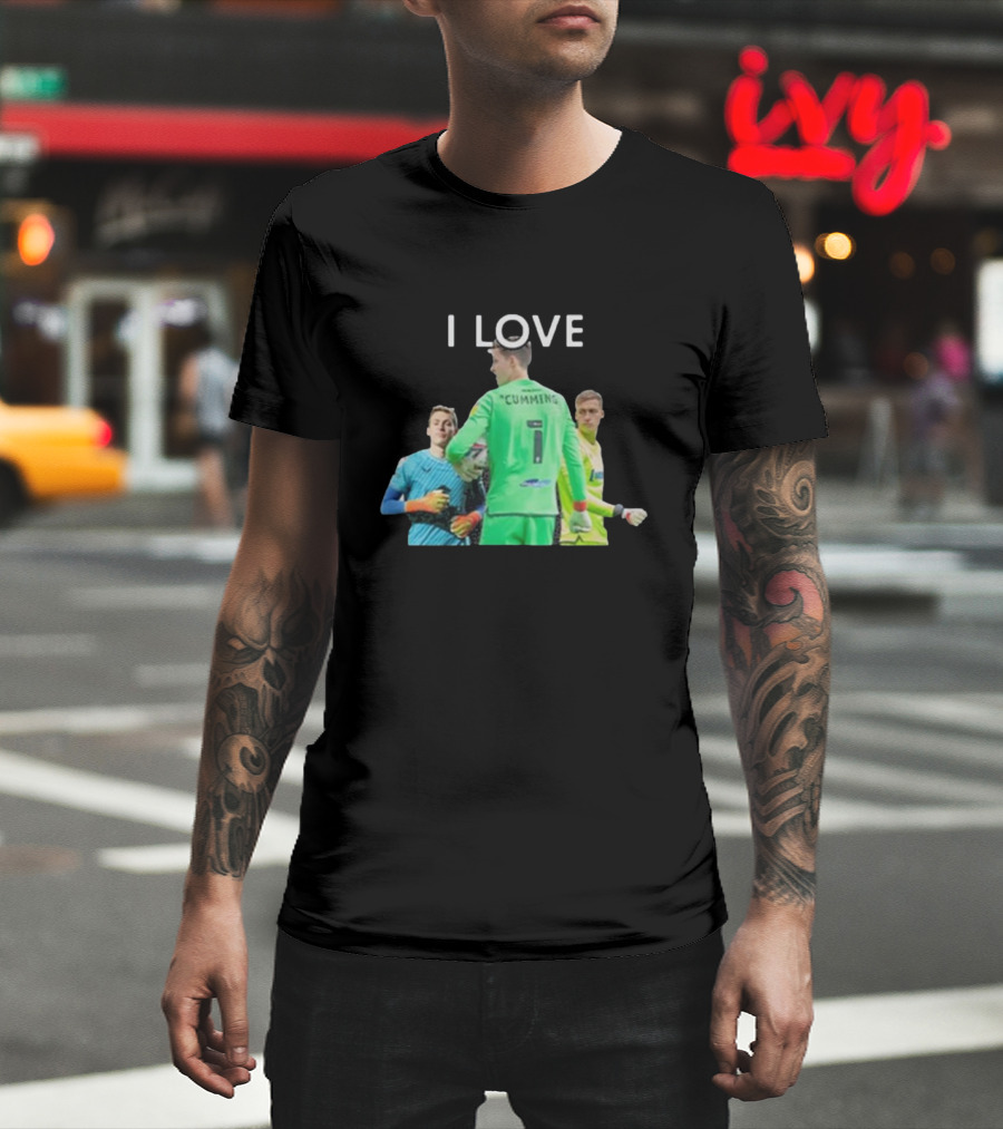 I Love Cumming Soccer Goalkeeper Trio T-Shirt