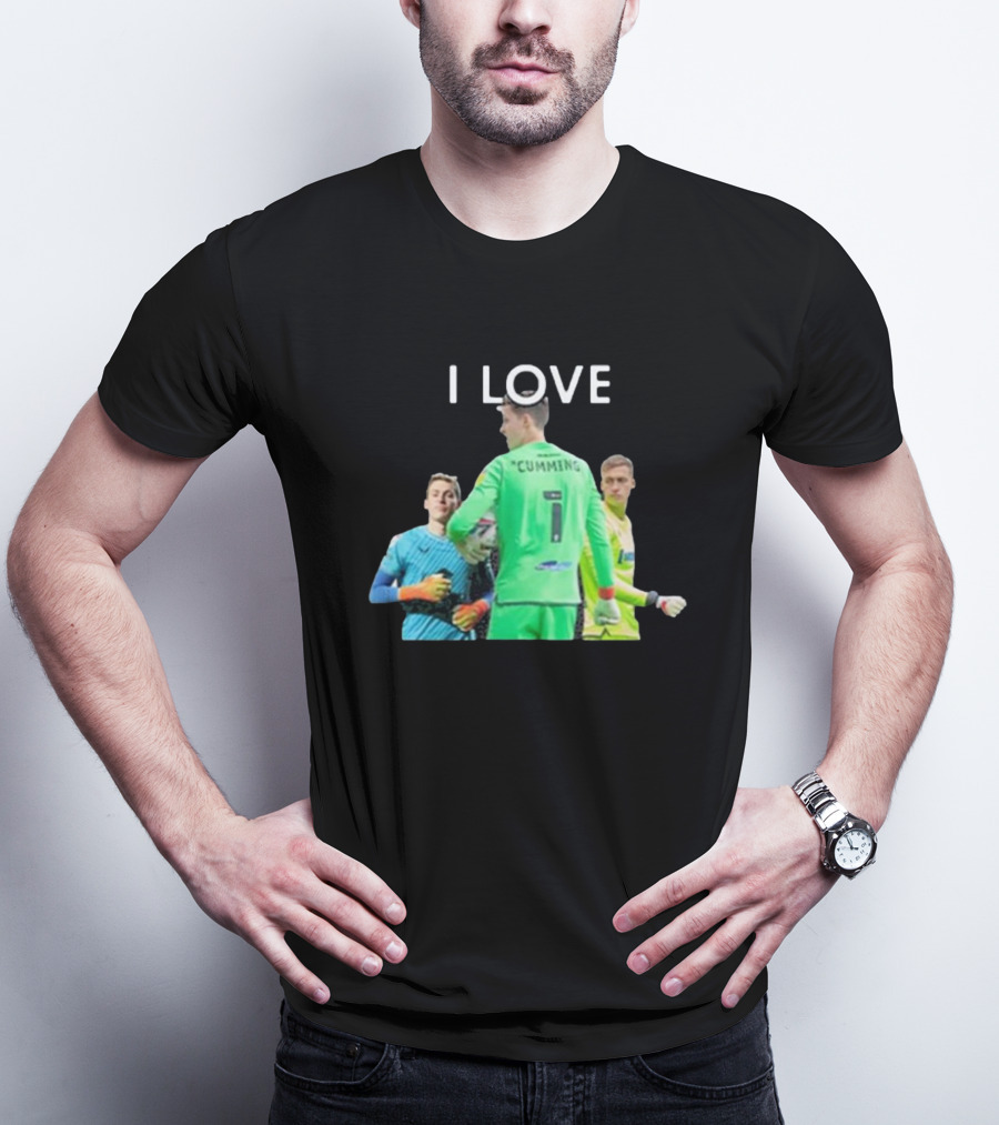 I Love Cumming Soccer Goalkeeper Trio T-Shirt