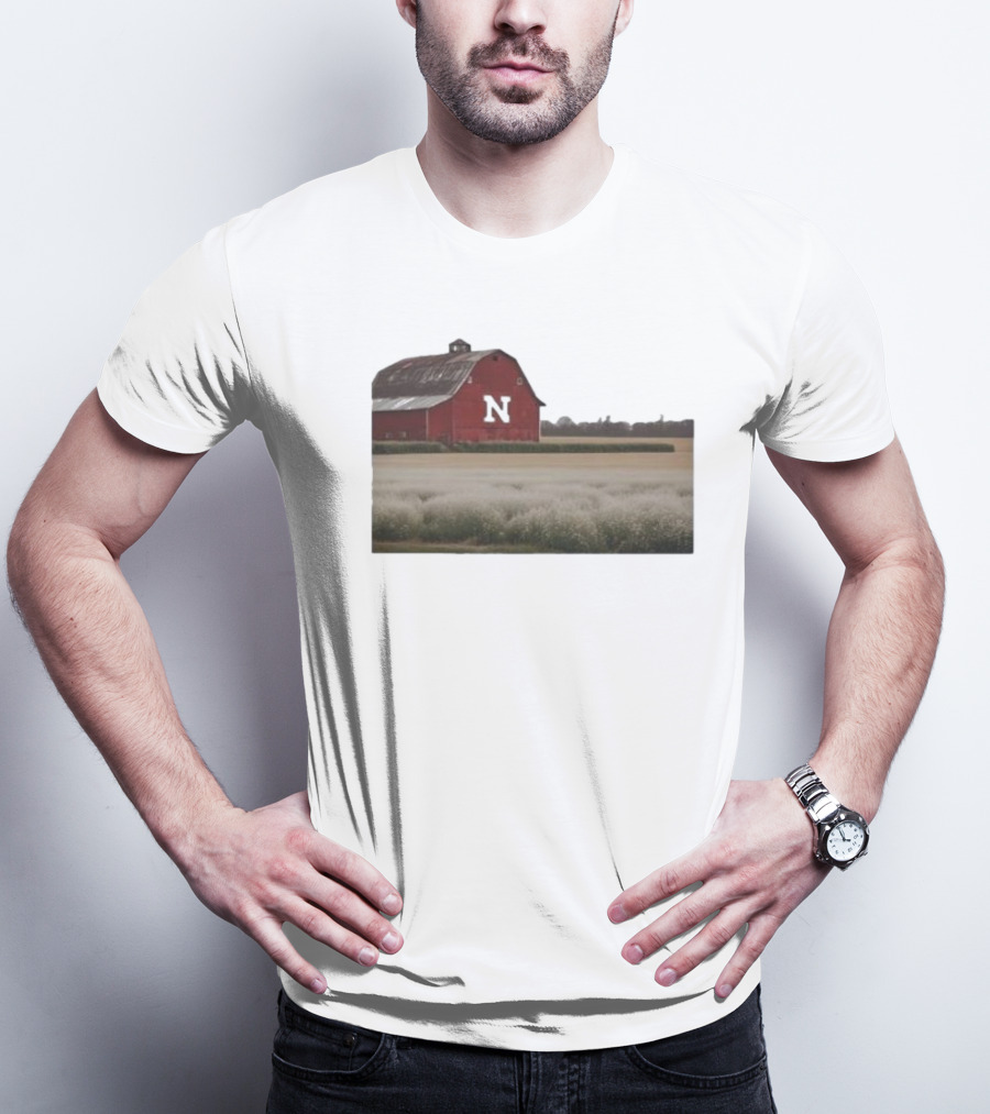 Husker Barn Nebraska Red Barn N T-Shirt