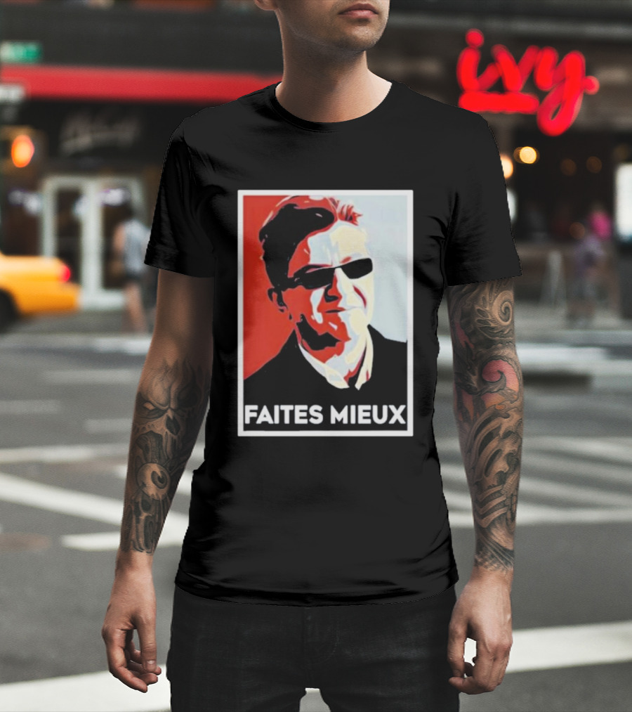 Faites Mieux Red And Black Pop T-Shirt