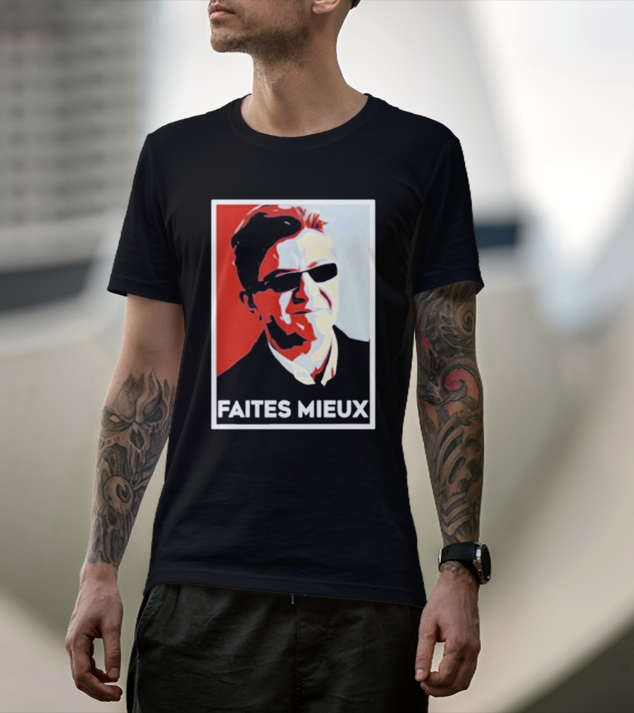Faites Mieux Red And Black Pop T-Shirt