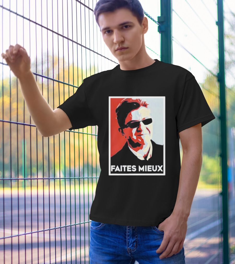 Faites Mieux Red And Black Pop T-Shirt
