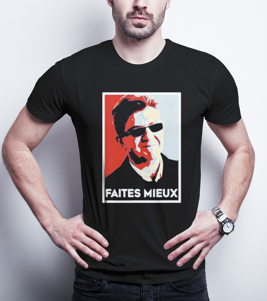 Faites Mieux Red And Black Pop T-Shirt