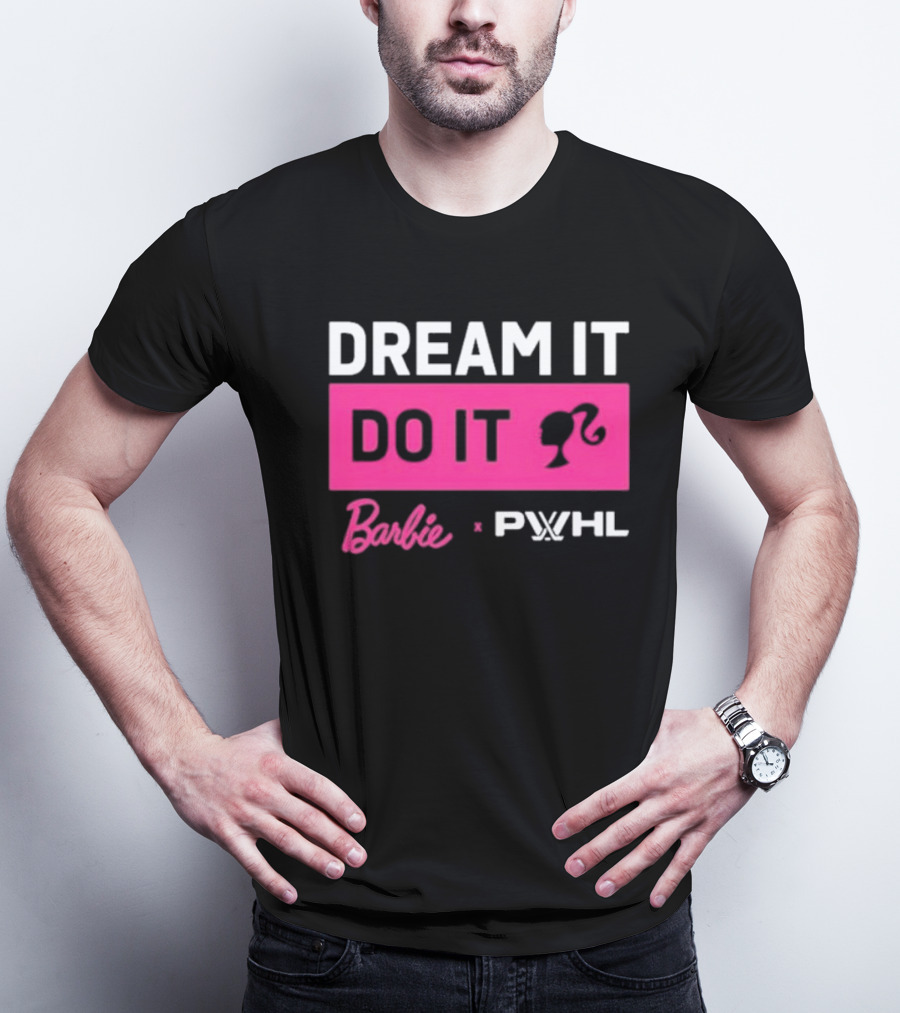 Barbie Dream It Do It X PWHL Collaboration T-Shirt
