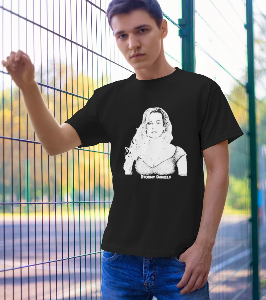 Stormy Daniels Monochrome T-Shirt