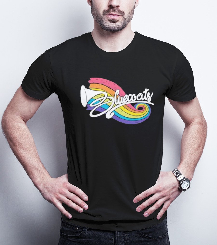 Bluecoats Horn With Rainbow Swirl T-Shirt