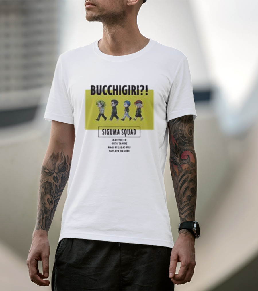 Bucchigiri Siguma Squad Anime Walk Chibitoko Series T-Shirt