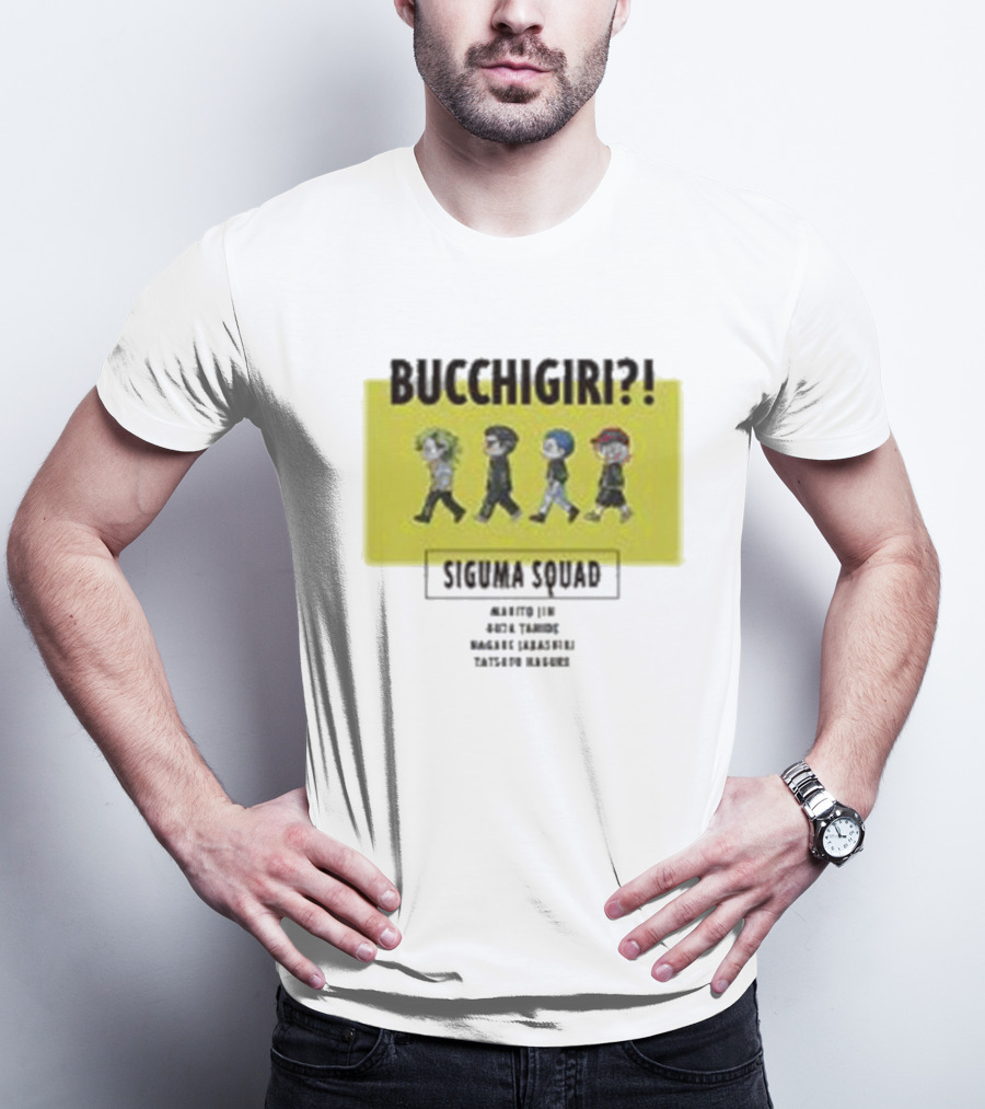 Bucchigiri Siguma Squad Anime Walk Chibitoko Series T-Shirt