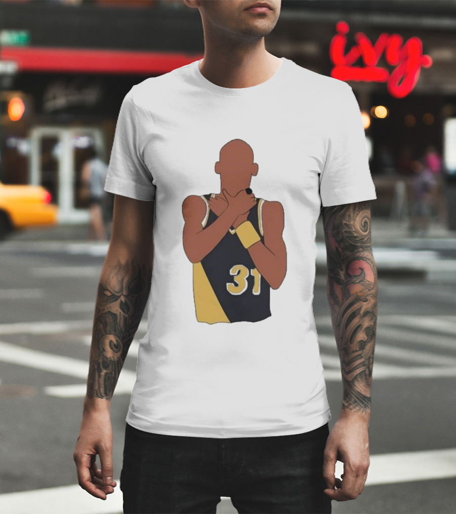 Candace Parker Reggie Miller 31 Gesture Basketball Fan T-Shirt