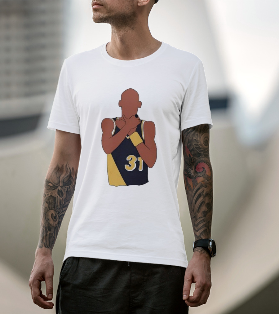 Candace Parker Reggie Miller 31 Gesture Basketball Fan T-Shirt