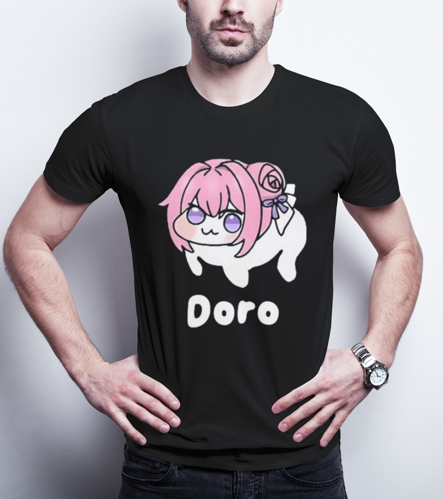 Doro Nikke Anime Pink Hair Character T-Shirt