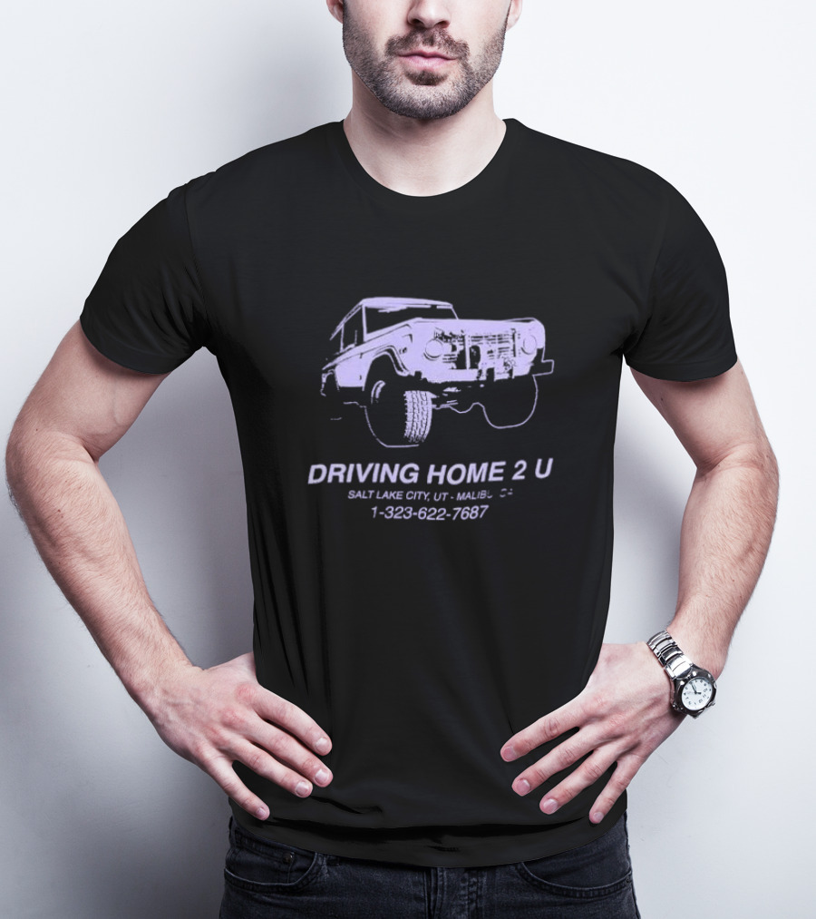 Driving Home 2 U Salt Lake City UT Malibu CA 1 323 622 7687 Classic SUV Adventure T-Shirt