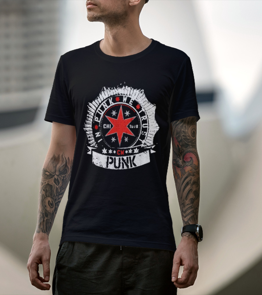 Gray Cm Punk In Punk We Trust Chi 16/8 T-Shirt
