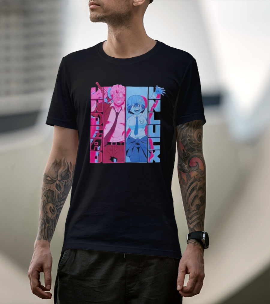 Undead Unluck Andy Fuuko Manga Panel T-Shirt