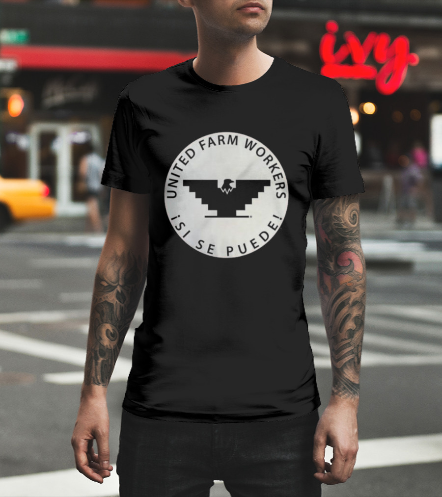 United Farm Workers ¡Sí Se Puede Eagle Emblem T-Shirt
